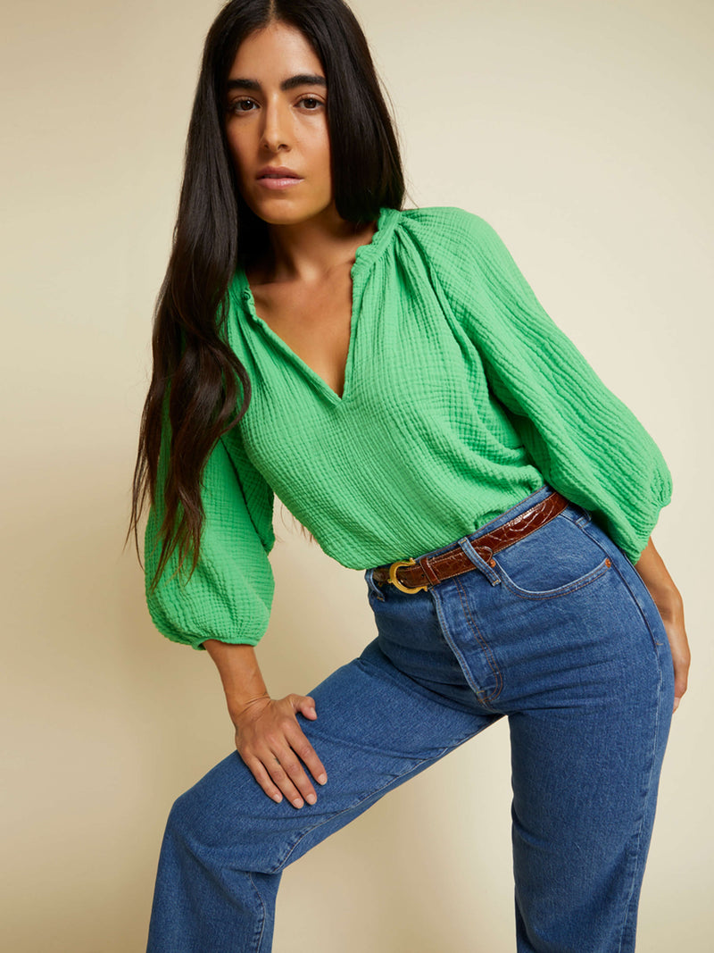 Mimi Blouse - Kelly | Nation Los Angeles