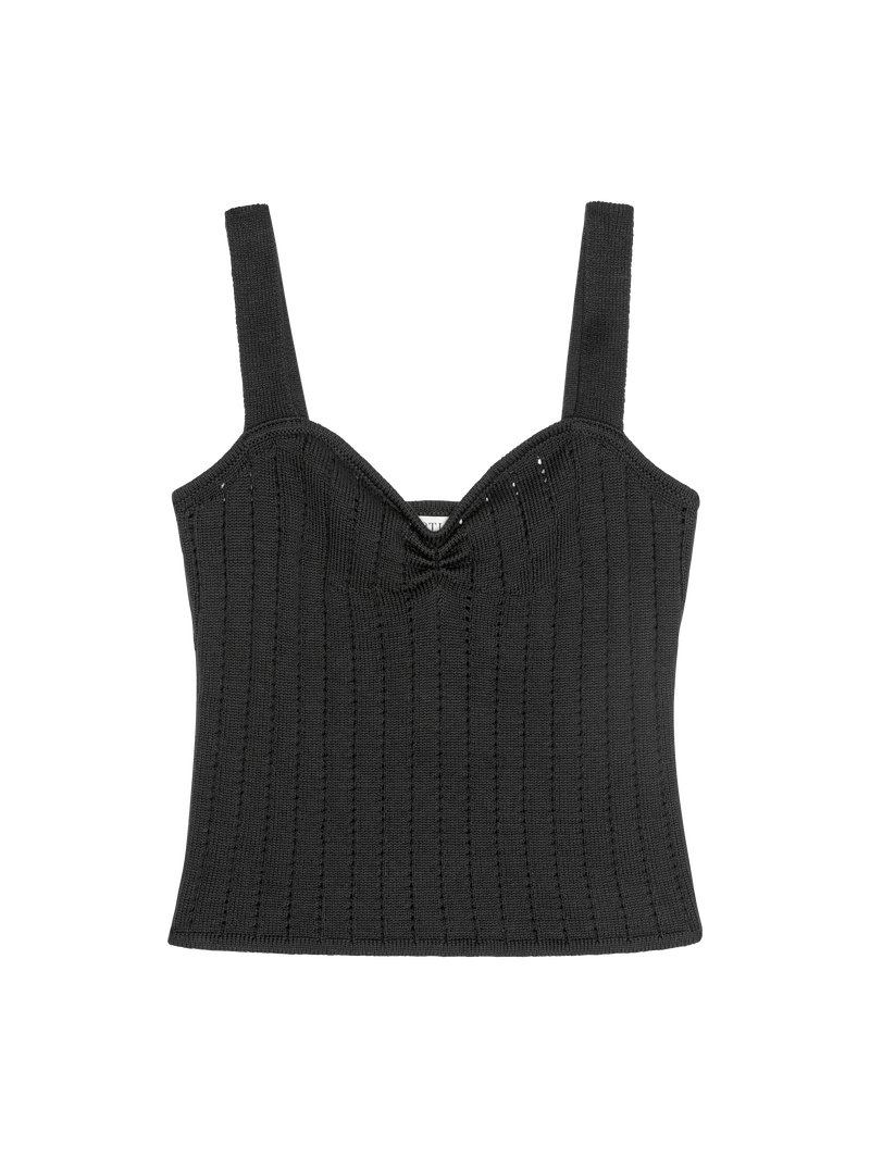 Cali Sweater Tank - Jet Black | Nation Los Angeles