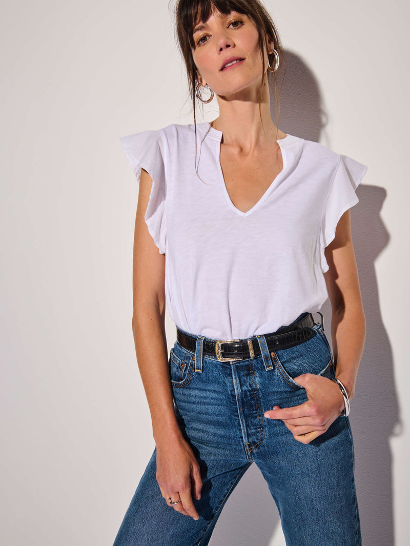Constance Top - White | Nation Los Angeles