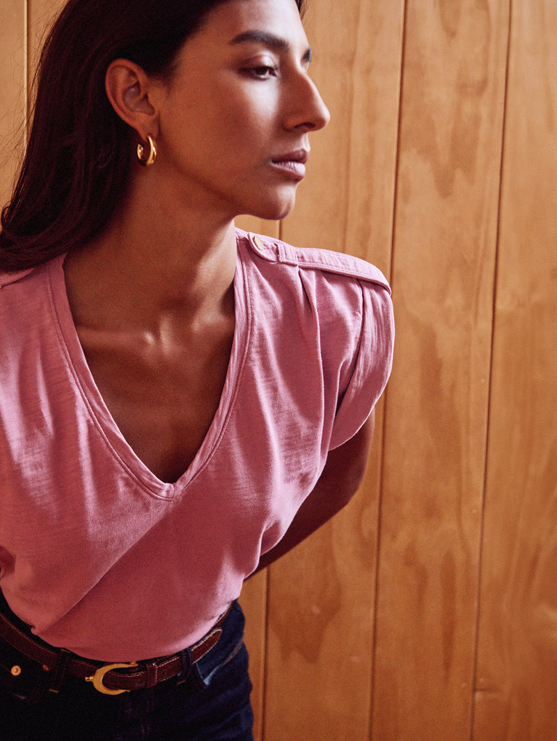 Cooper V-Neck Tank - Mesa Flower | Nation Los Angeles