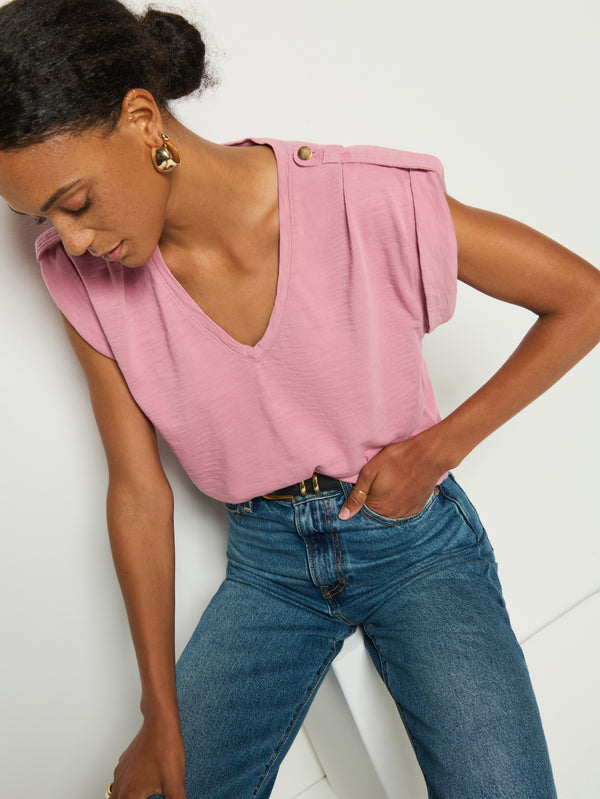 Cooper V-Neck Tank - Mesa Flower | Nation Los Angeles