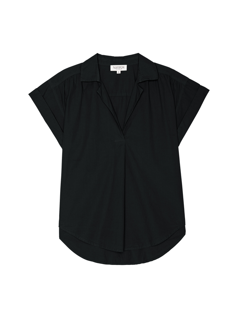 Elliot Shirt - Jet Black | Nation Los Angeles