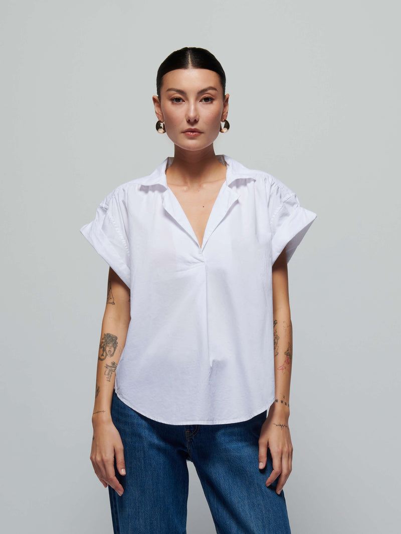 Elliot Shirt - Optic White | Nation Los Angeles