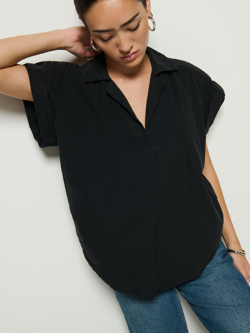 Elliot Shirt - Jet Black | Nation Los Angeles