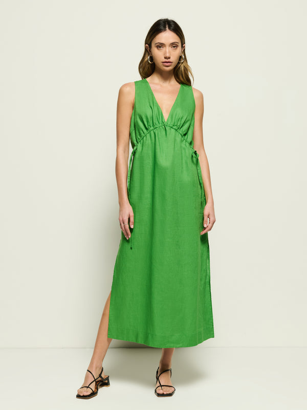 Haydee Midi Dress - Lime | Nation Los Angeles