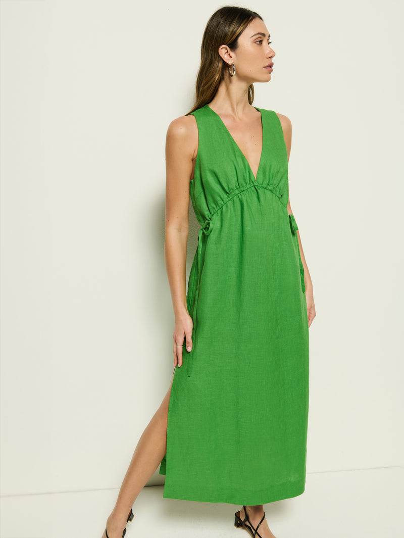 Haydee Midi Dress - Lime | Nation Los Angeles