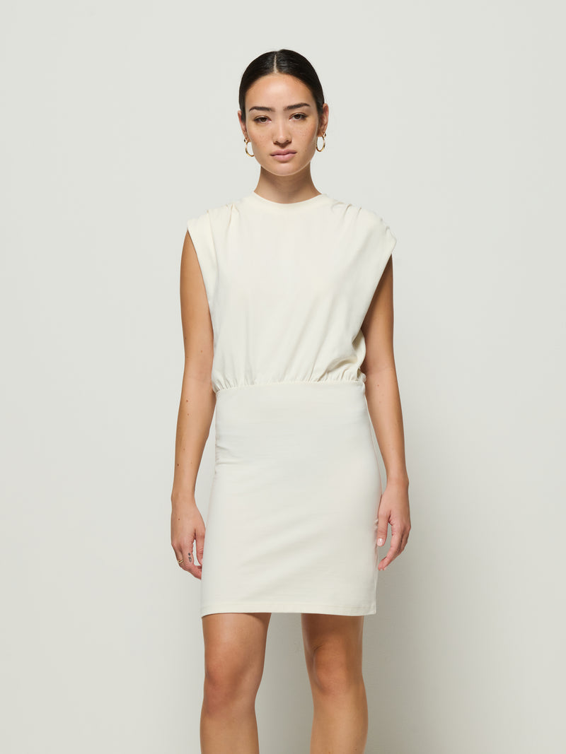 Jac Muscle Mini Dress - Porcelain | Nation Los Angeles