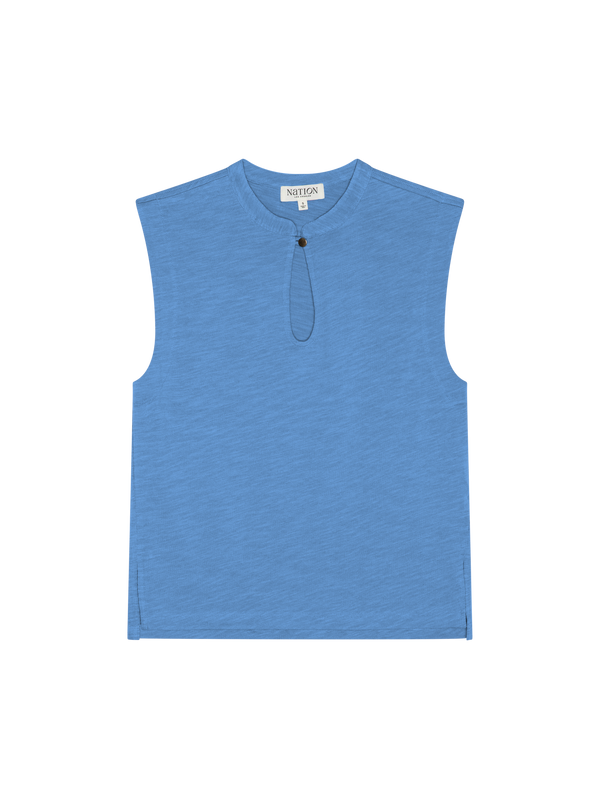 Luna Keyhole Tank - Harbor Blue | Nation Los Angeles