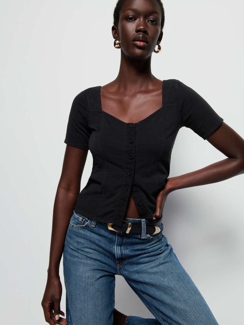 Marcella Top - Jet Black | Nation Los Angeles