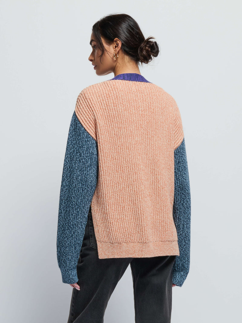 Sadie Cardigan - Color Block Pheasant | Nation Los Angeles