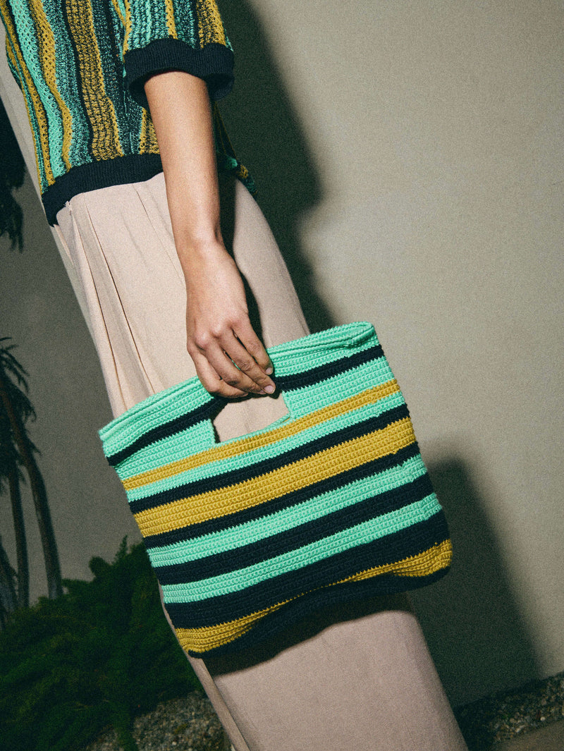 Seaside Bag - Katydid Stripe | Nation Los Angeles