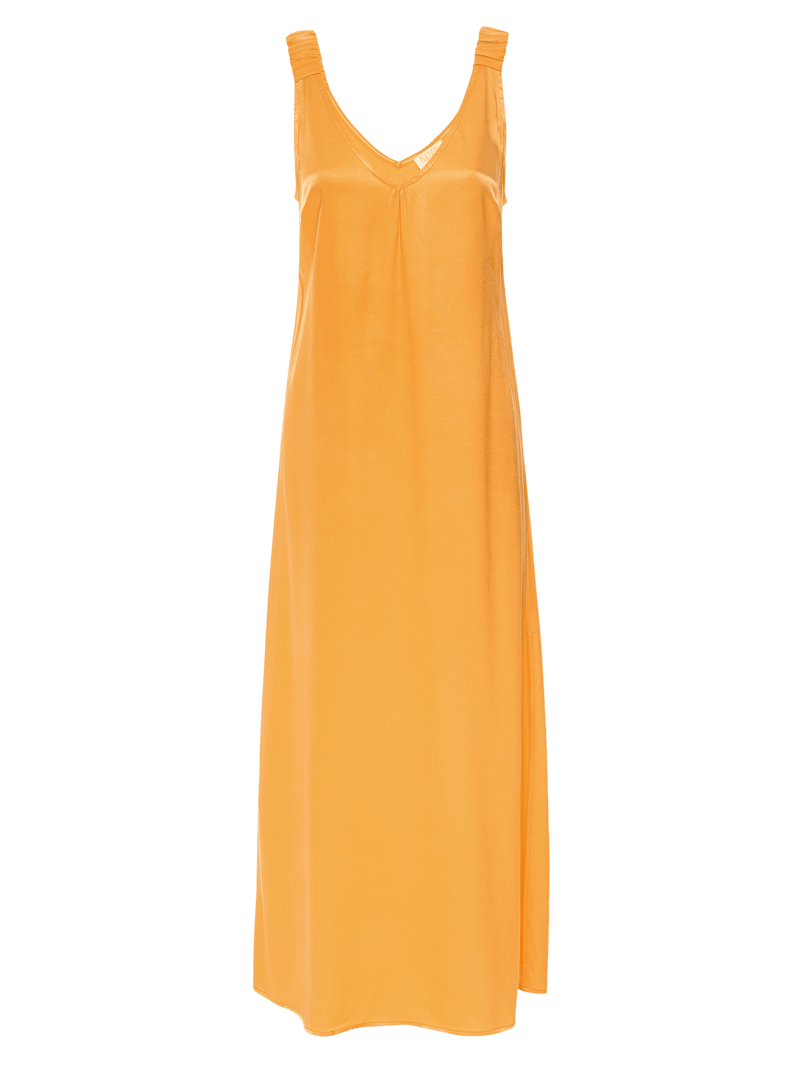 Erika Elastic Detail Dress - Tang | Nation Los Angeles